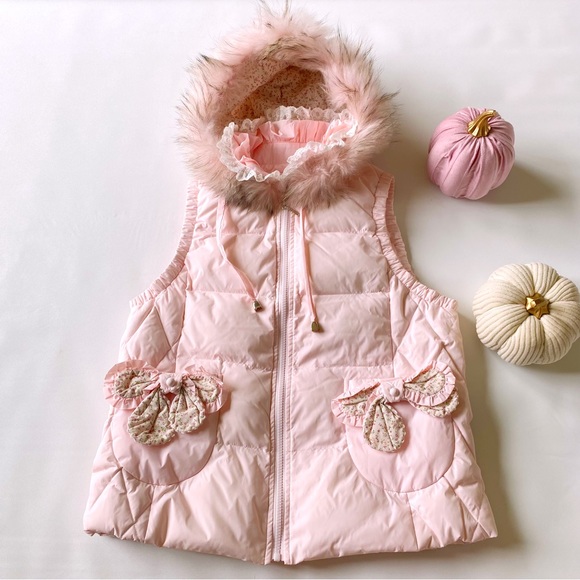 Boutique | Jackets & Coats | Boutique Girls Size 6 Fur Trim Hooded ...